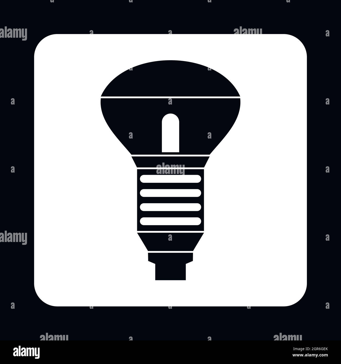 White led light bulb Stock Vector Images - Alamy