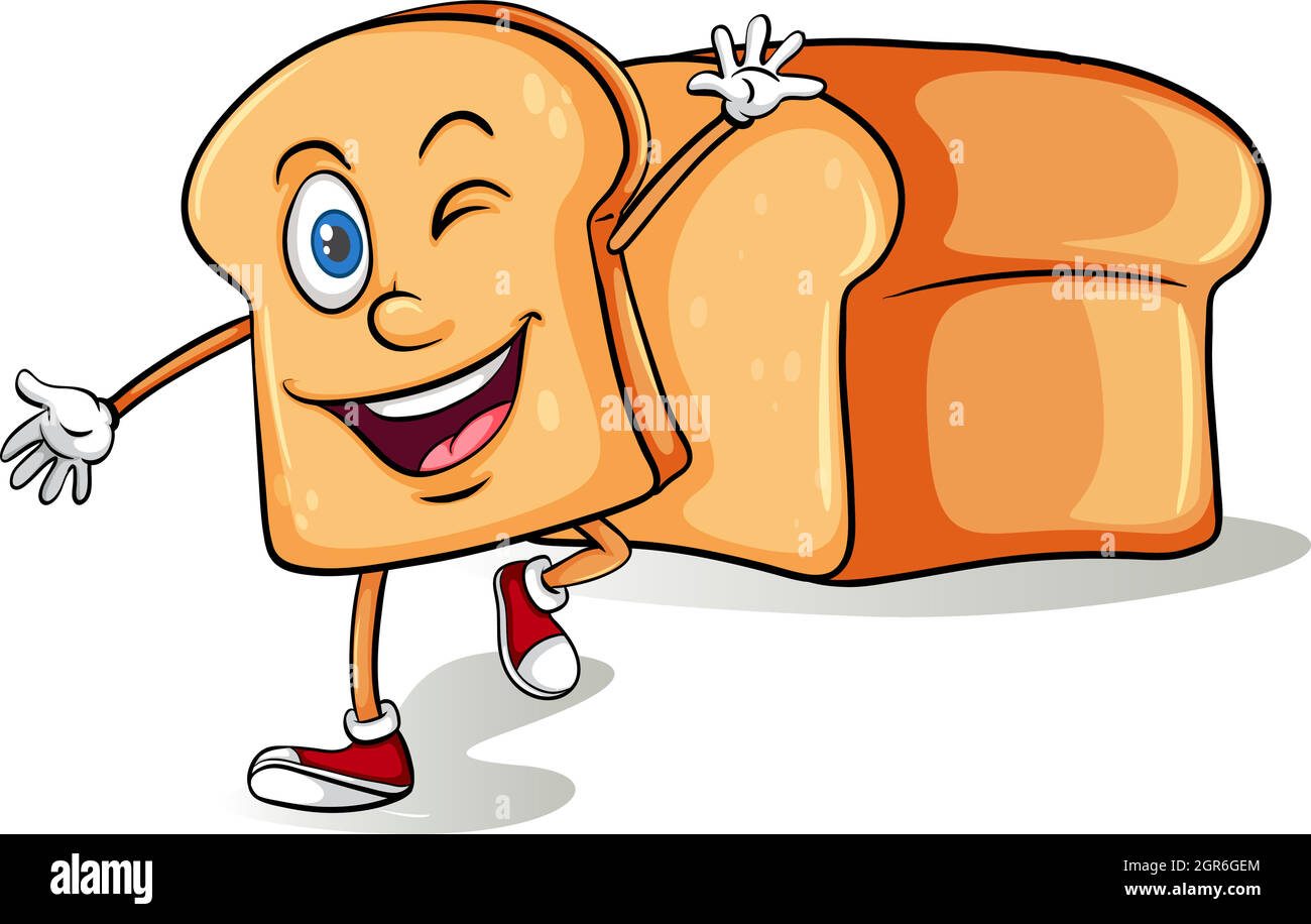 Sliced bread with a face Stock Vector Image & Art - Alamy