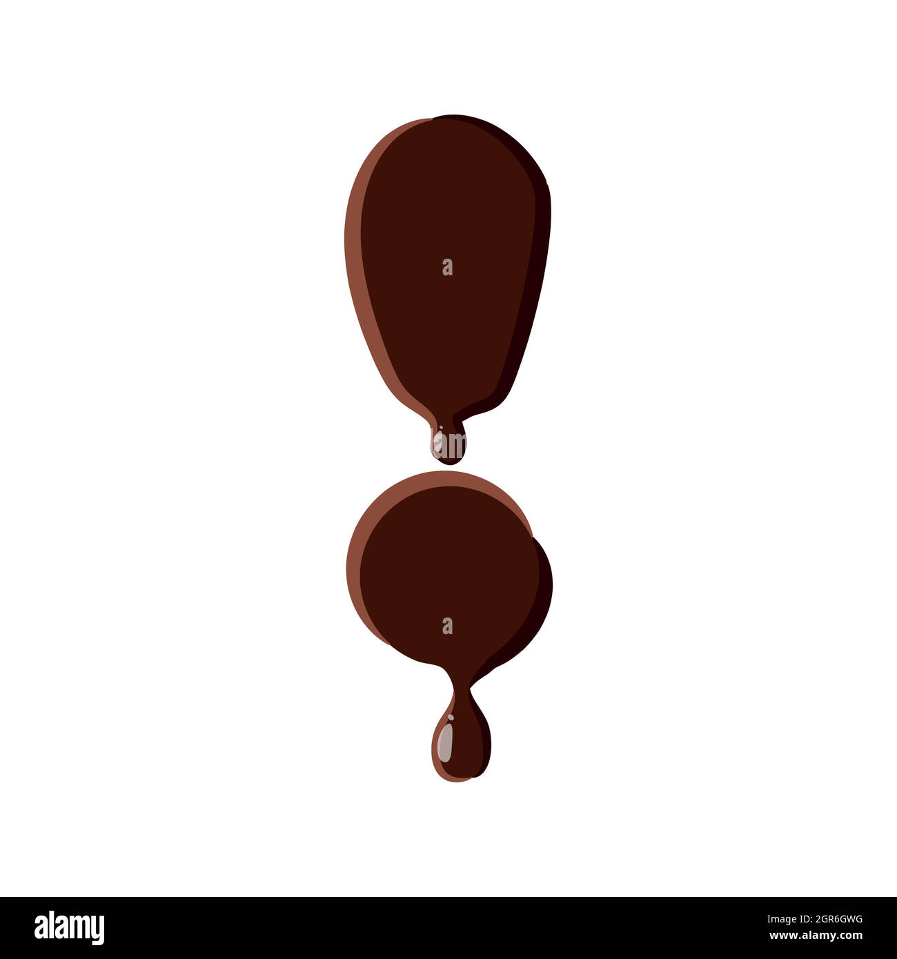 Exclamation mark from latin alphabet chocolate Stock Vector Image & Art ...