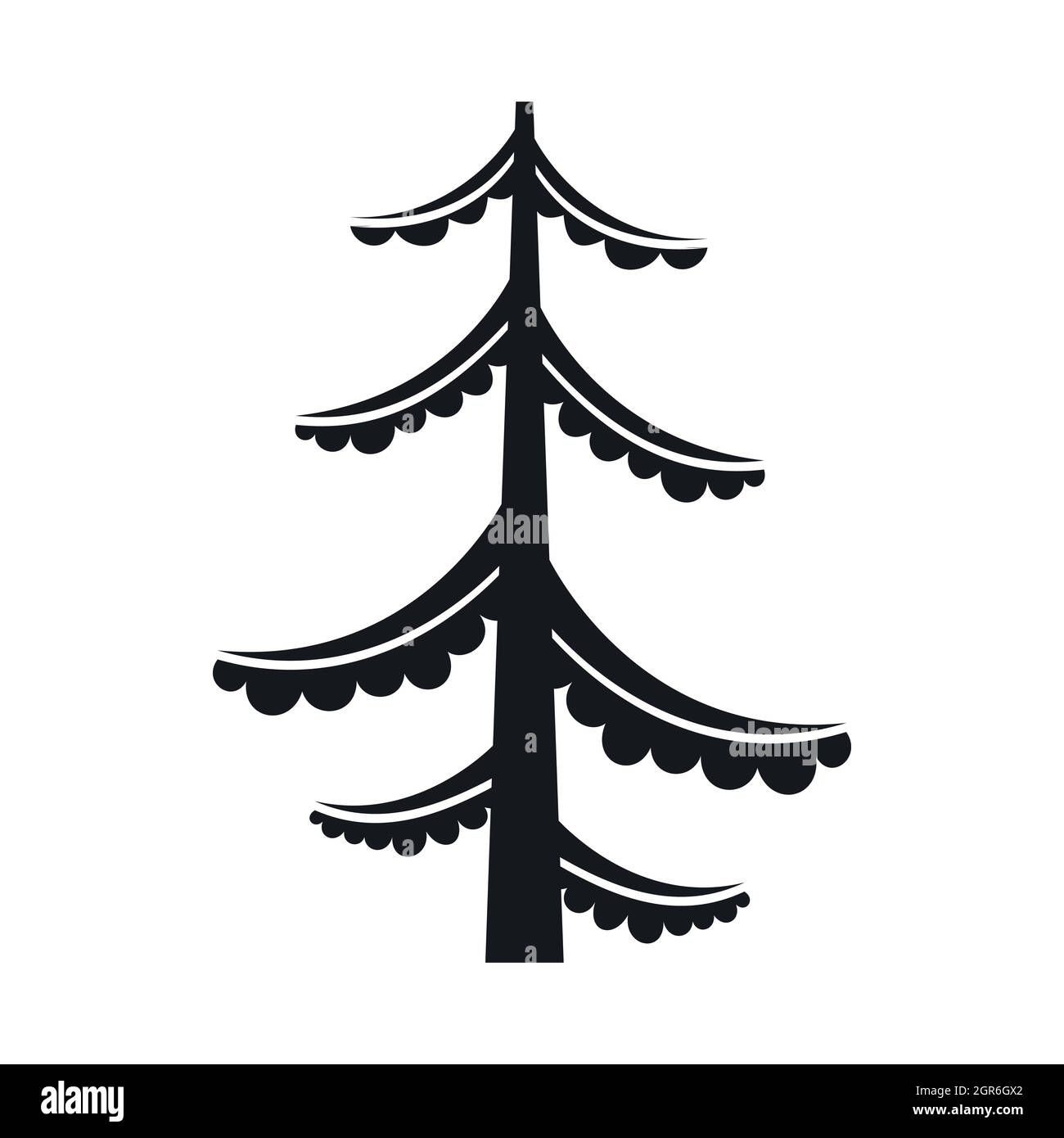 Pine icon in simple style Stock Vector Image & Art - Alamy