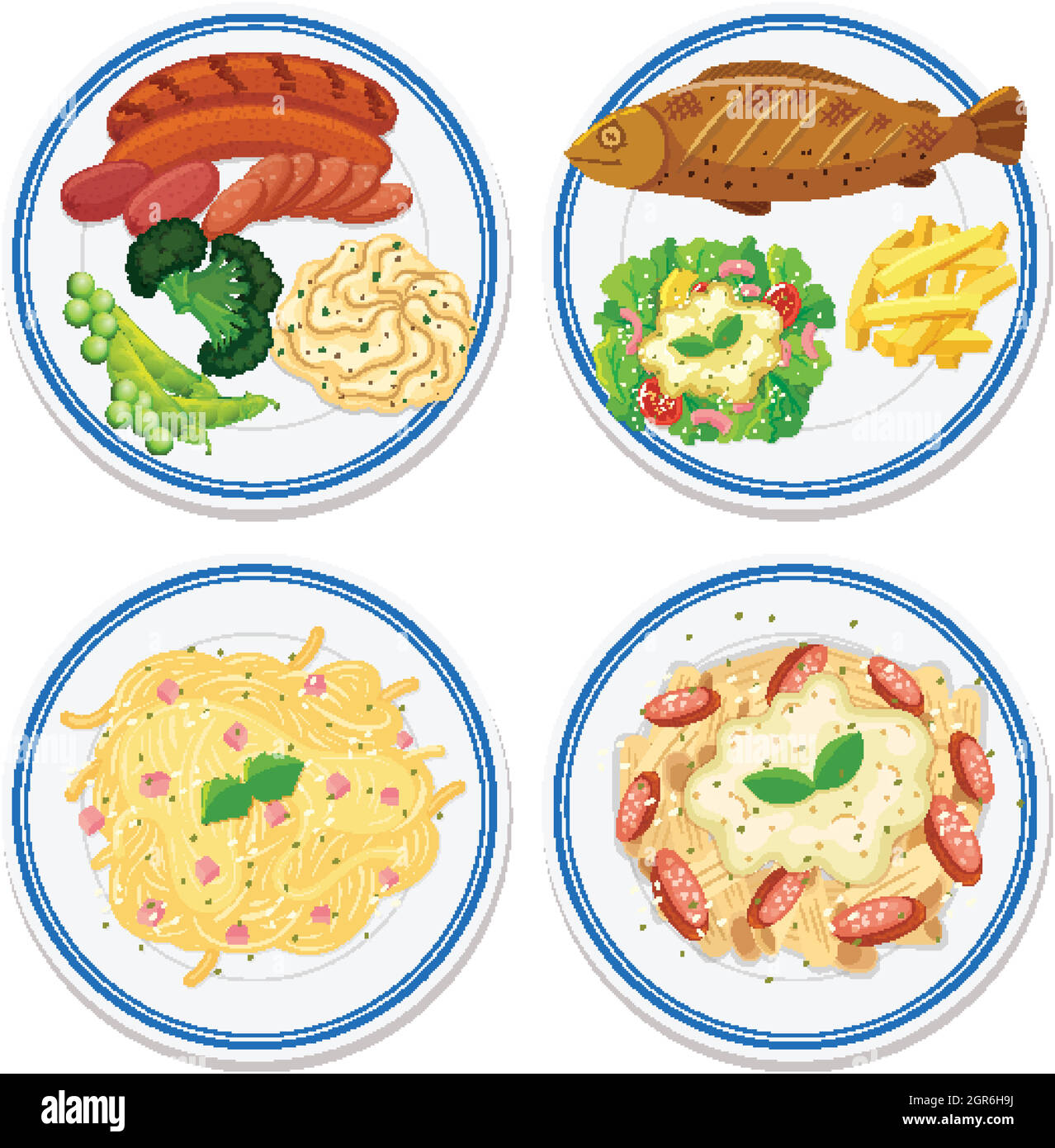 Group aerial picture Cut Out Stock Images & Pictures - Alamy