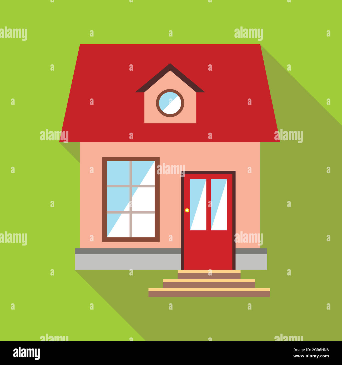 Pink House Stock Vector Images - Alamy