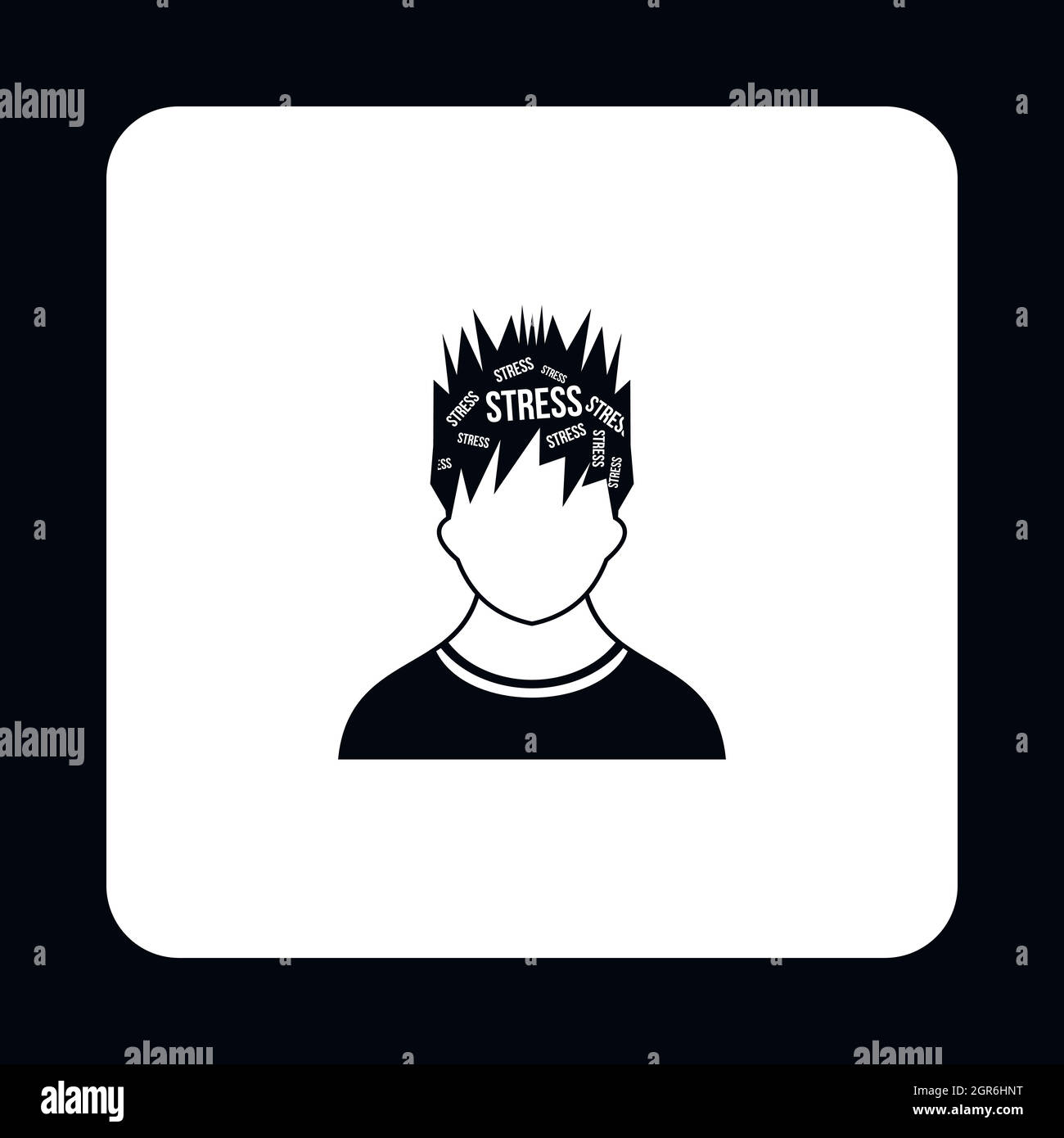 Black sad man in Stock Vector Images - Alamy