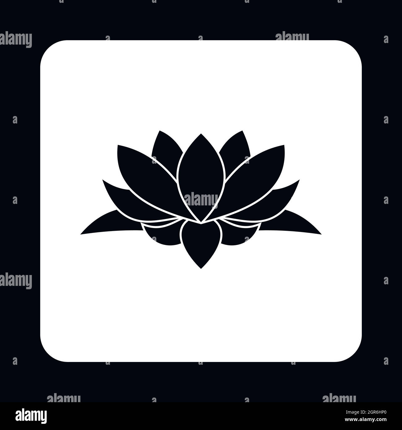 Lotus flower icon, simple style Stock Vector Image & Art - Alamy
