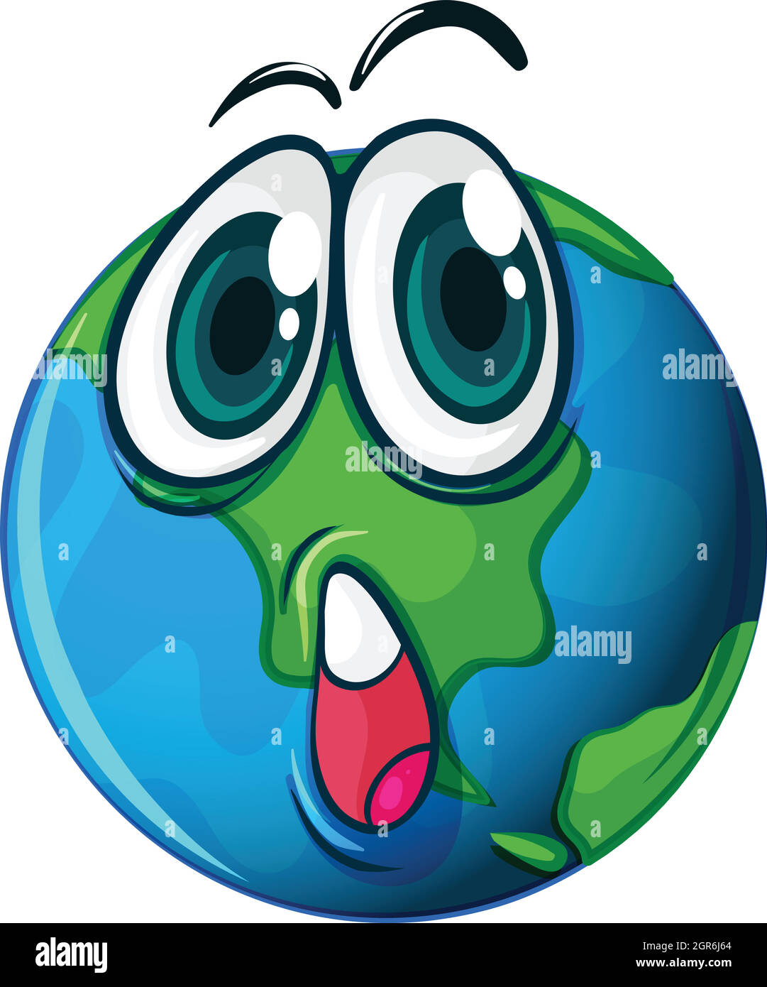 A planet with a face Stock Vector Image & Art - Alamy