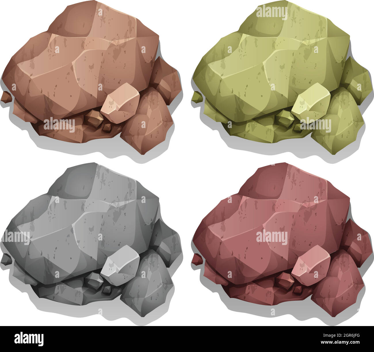 Different color of natural rocks Stock Vector Image & Art - Alamy