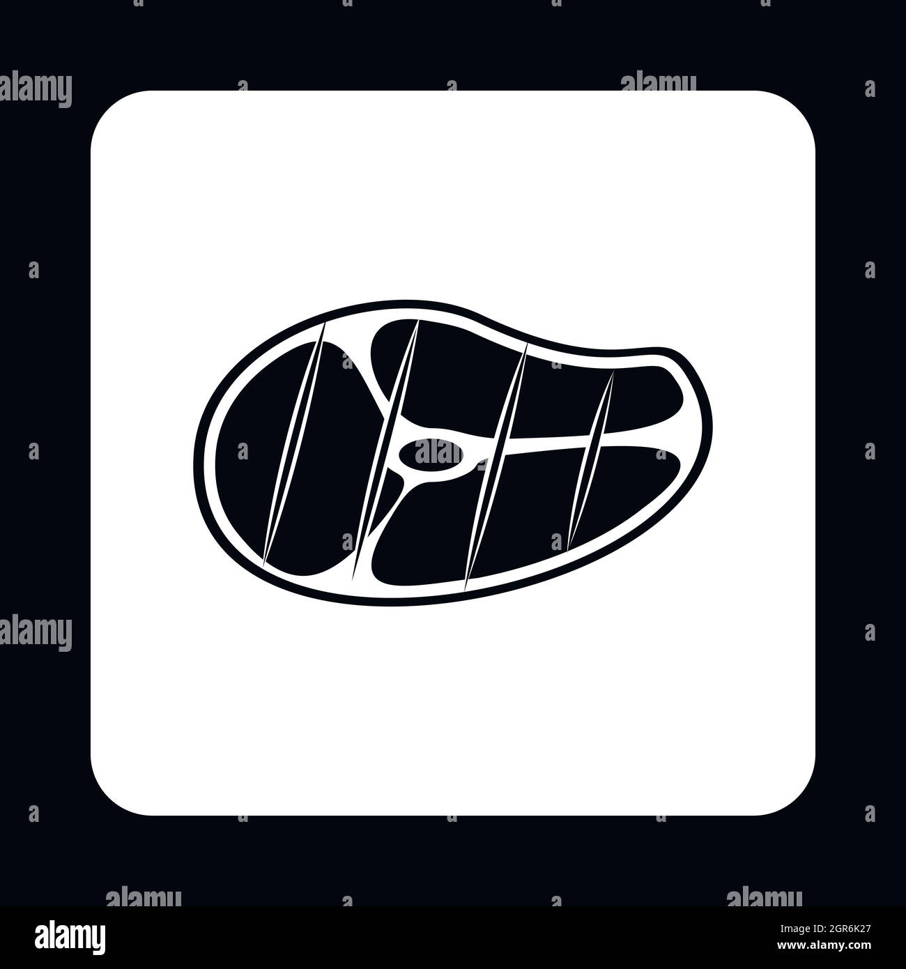 Steak icon, simple style Stock Vector Image & Art - Alamy