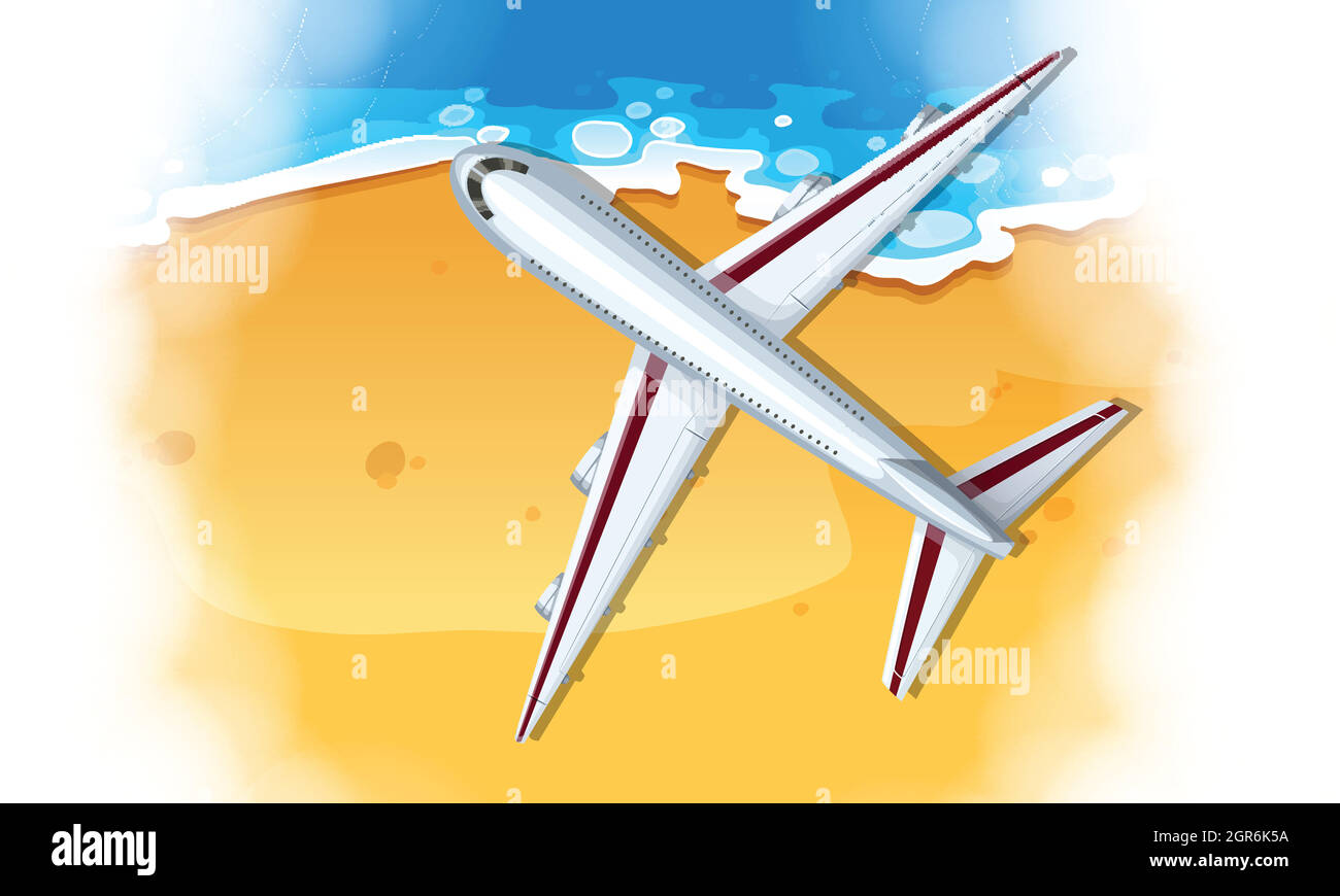 A plane aerial view Stock Vector Image & Art - Alamy