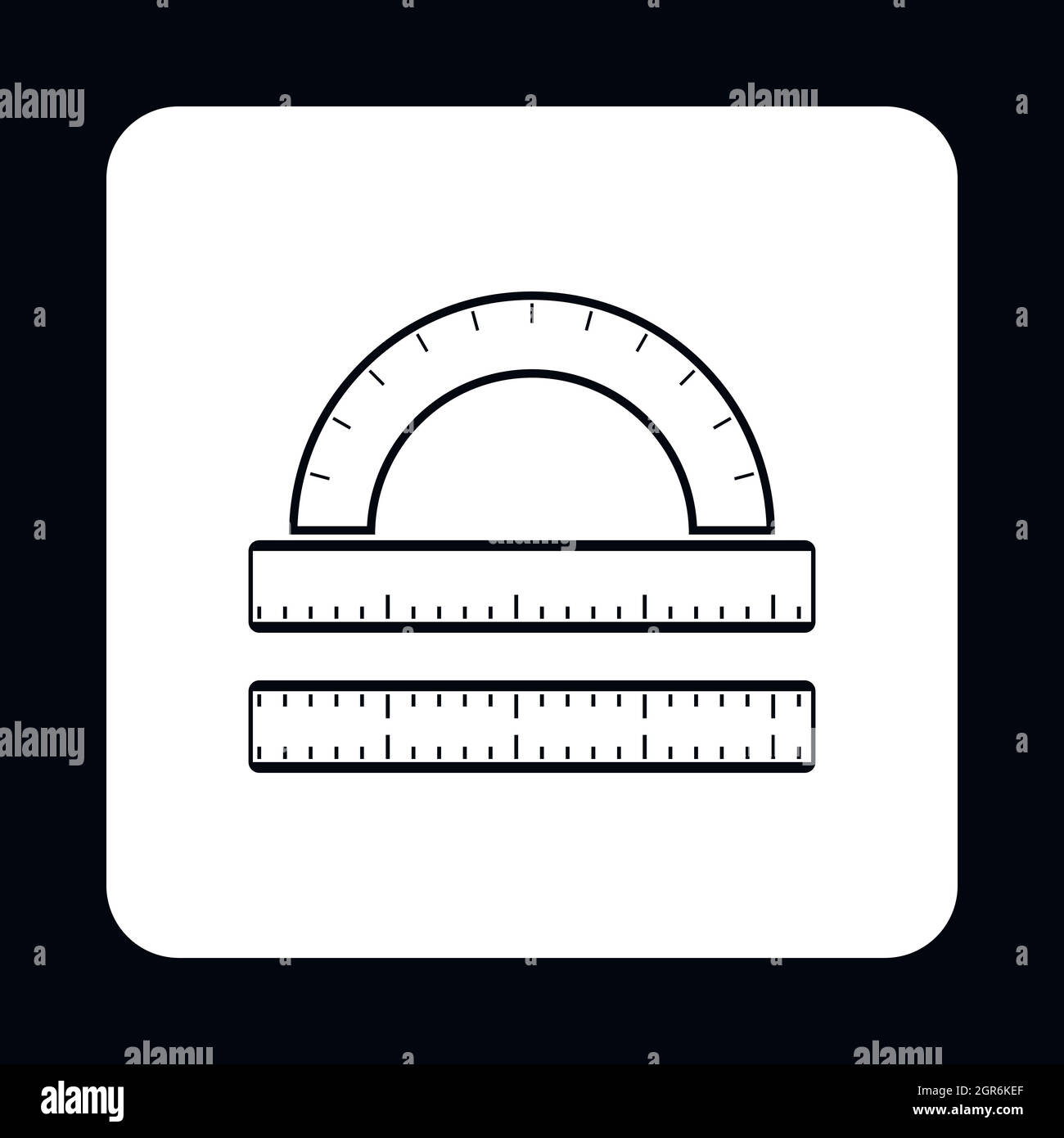Ruler icon hi-res stock photography and images - Alamy