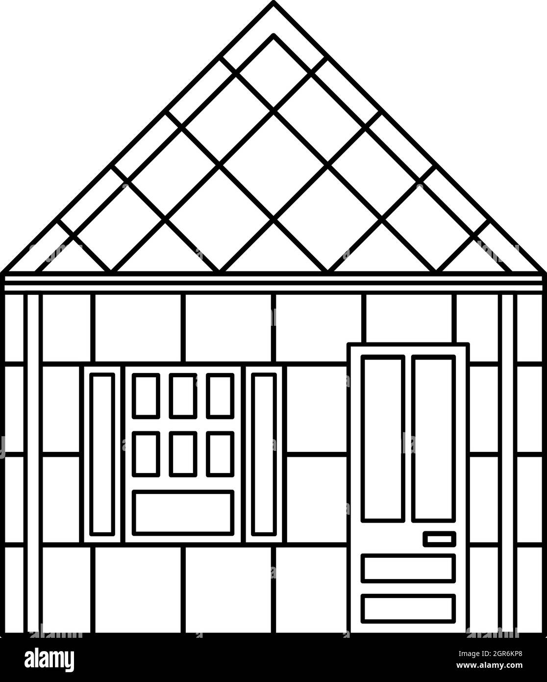House one line art Stock Vector Images - Alamy