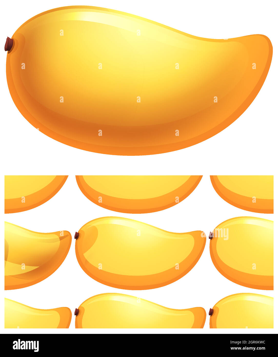 Mango seamless pattern Cut Out Stock Images & Pictures - Alamy