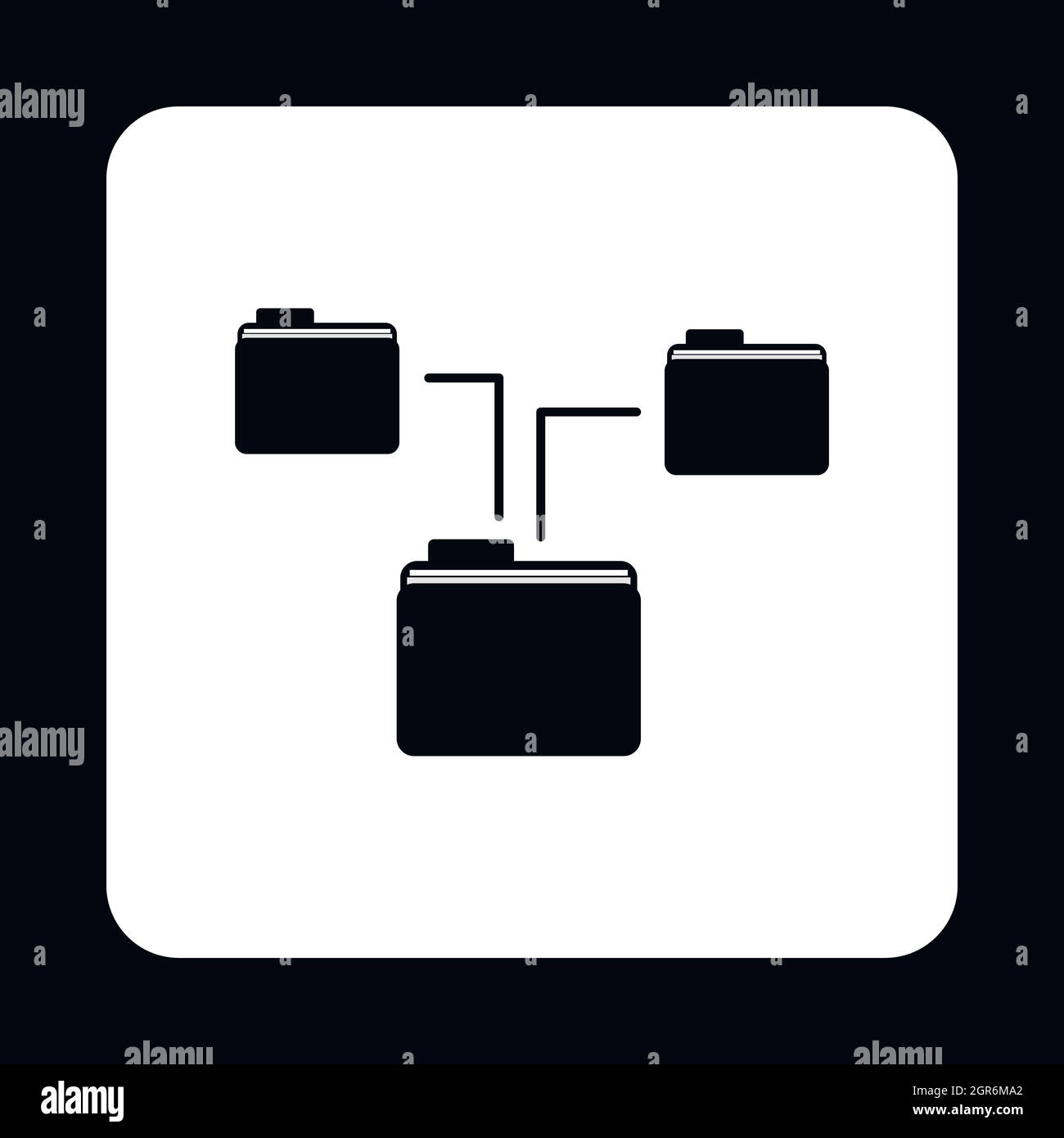 Front view on computer Stock Vector Images - Alamy