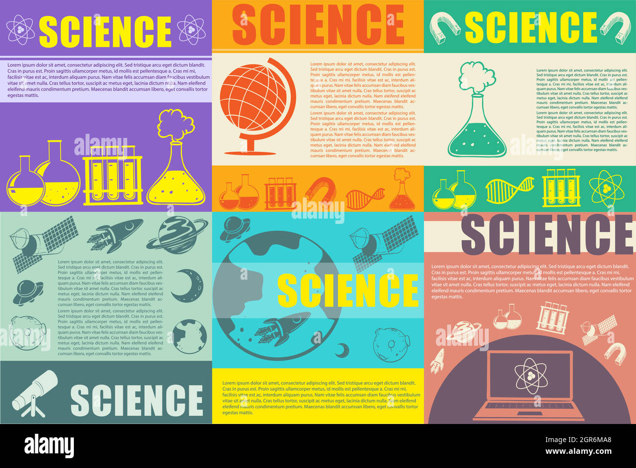 Science theme for infographic Stock Vector Image & Art - Alamy