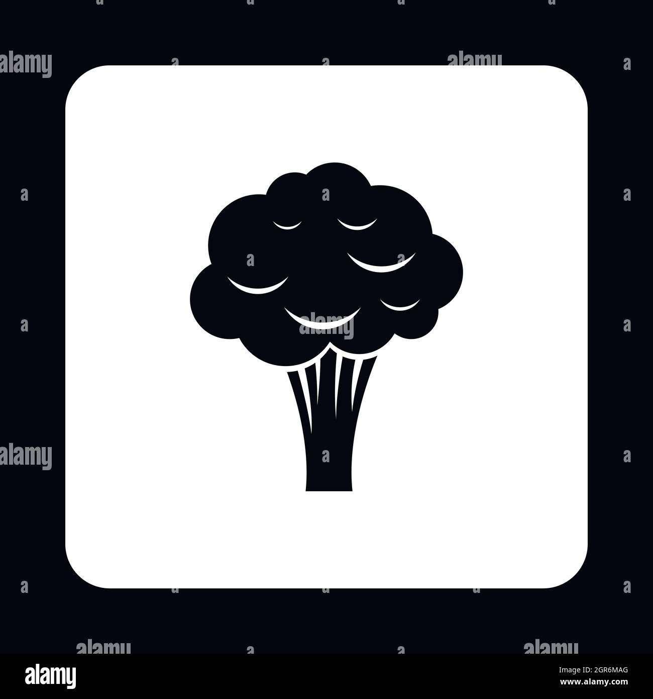 Broccoli icon, simple style Stock Vector Image & Art - Alamy