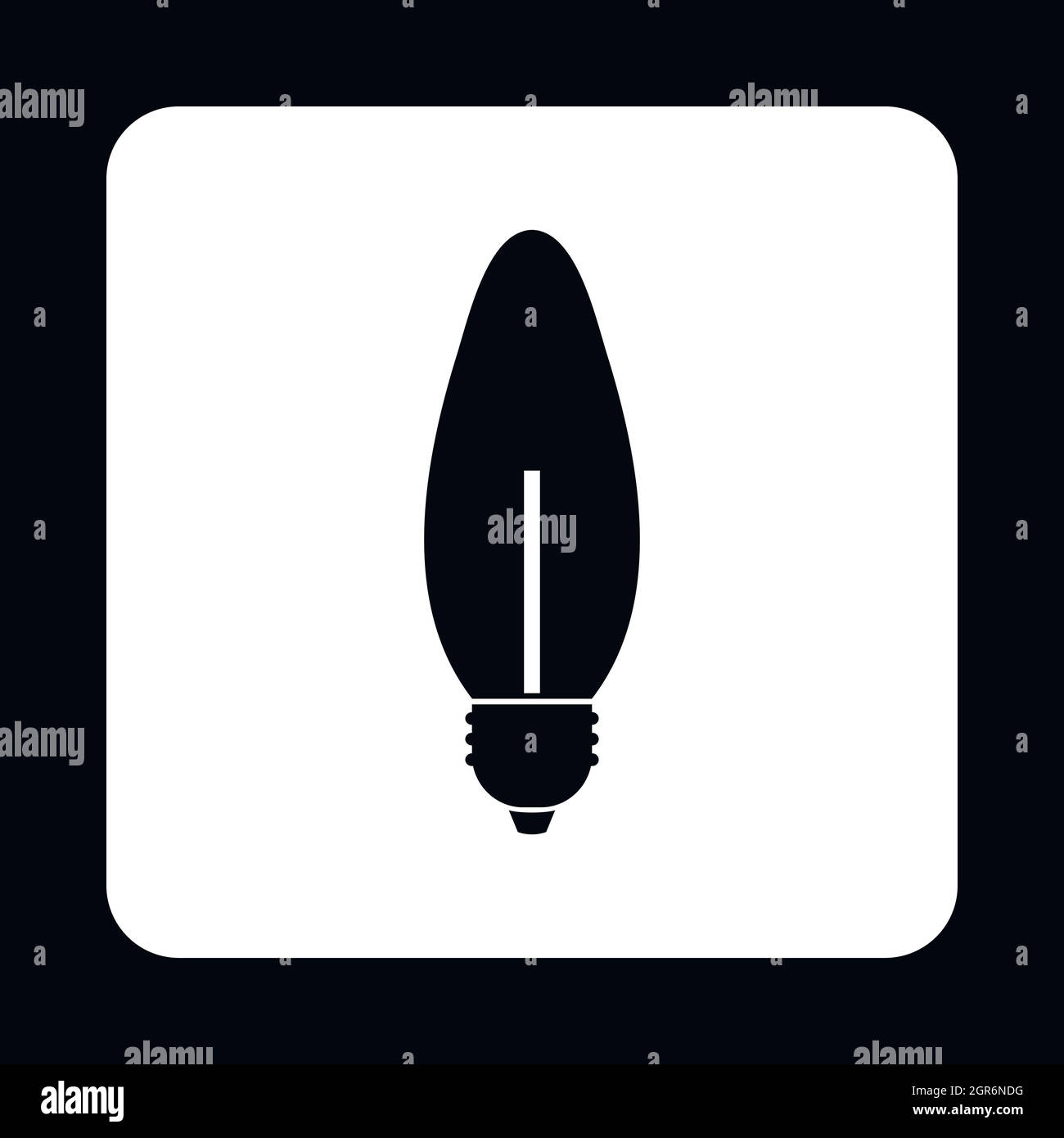 Oval shape light bulb icon Stock Vector Images - Alamy