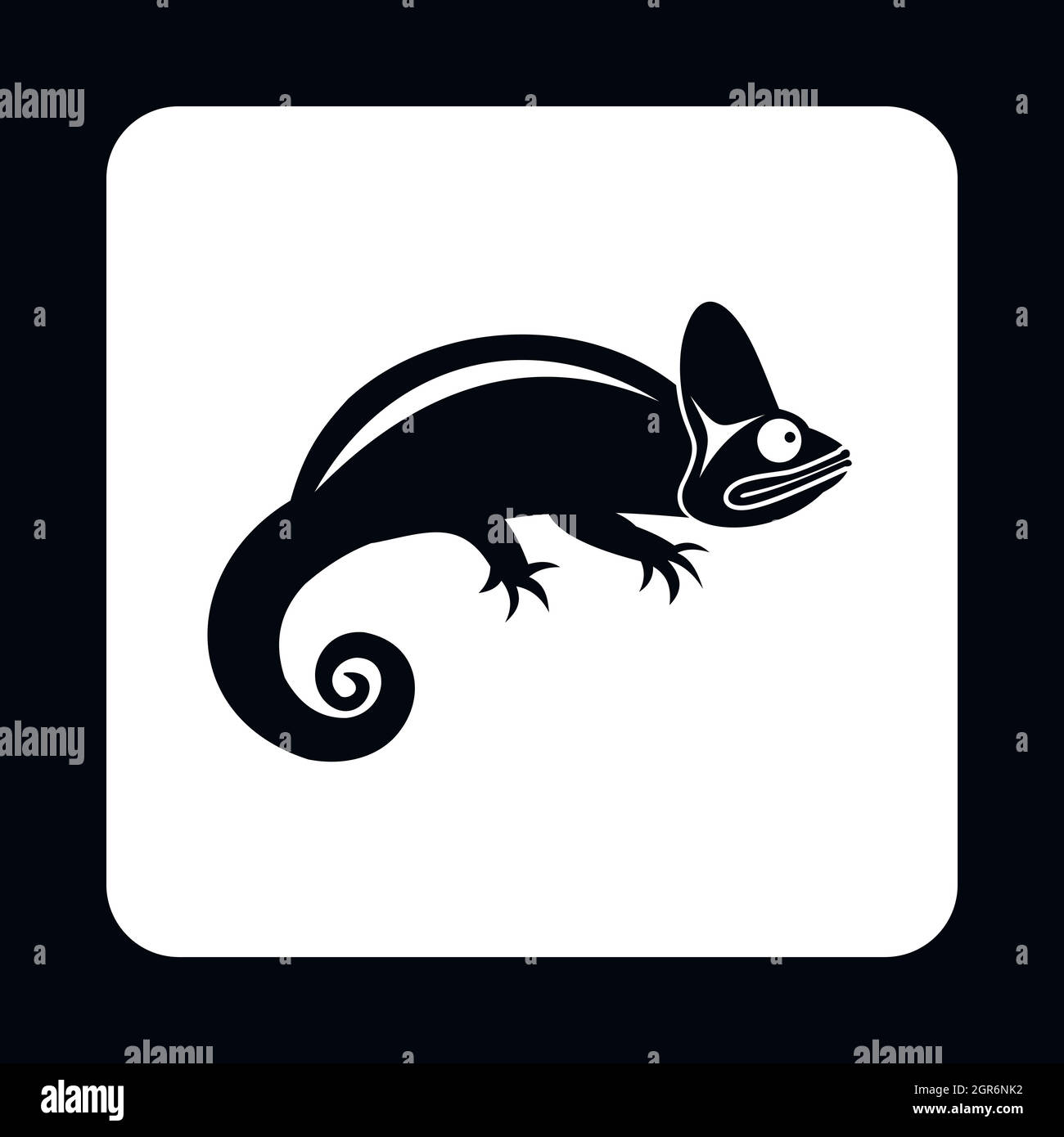 Chameleon icon, simple style Stock Vector Image & Art - Alamy