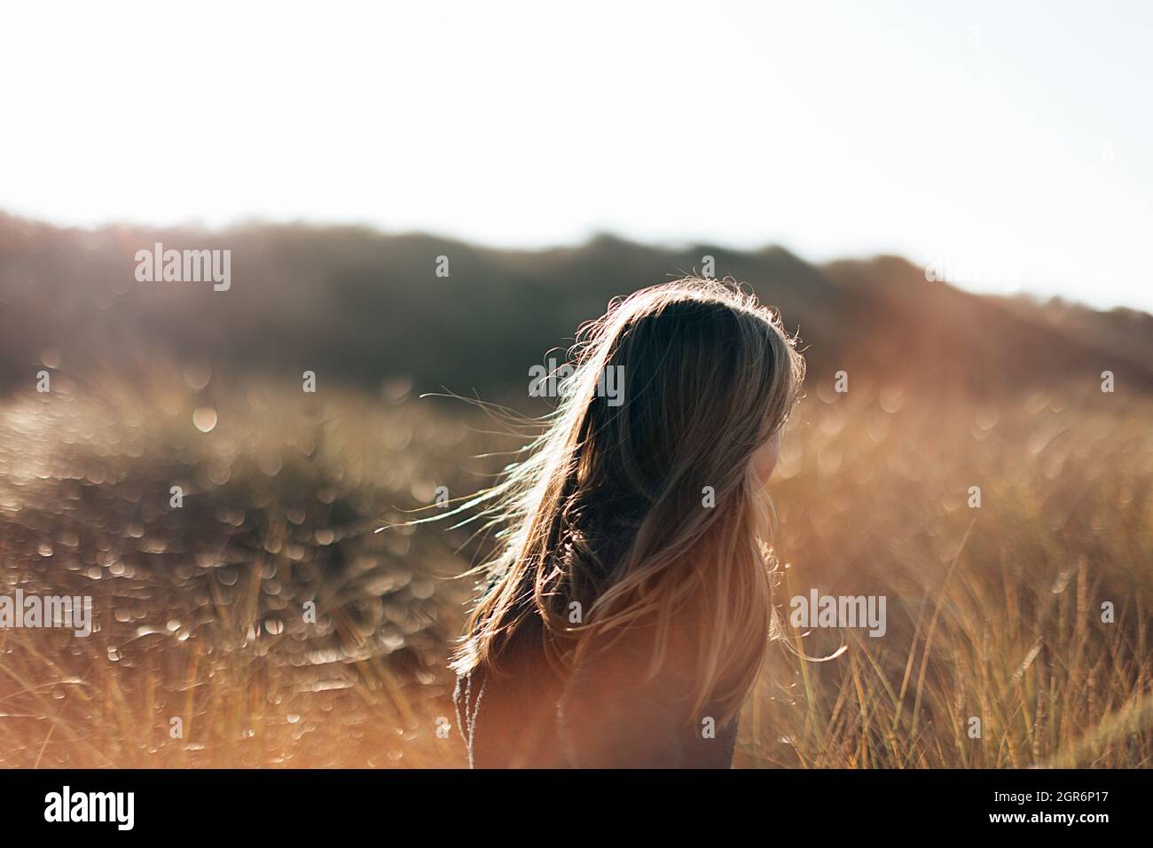 Beautiful Girl Long Hair Running High Resolution Stock Photography and ...