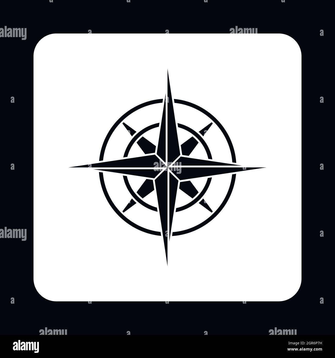 Compass sign symbol Stock Vector Images - Alamy