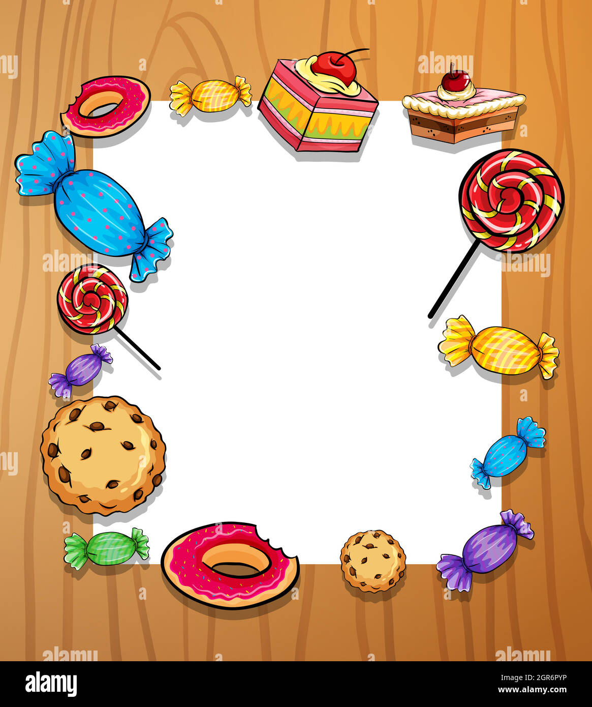 Cake frame Stock Vector Images - Alamy