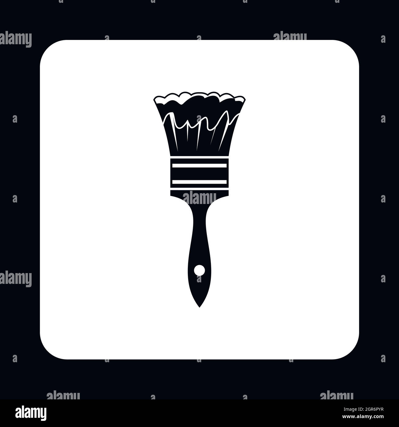Paint brush icon, simple style Stock Vector Image & Art - Alamy