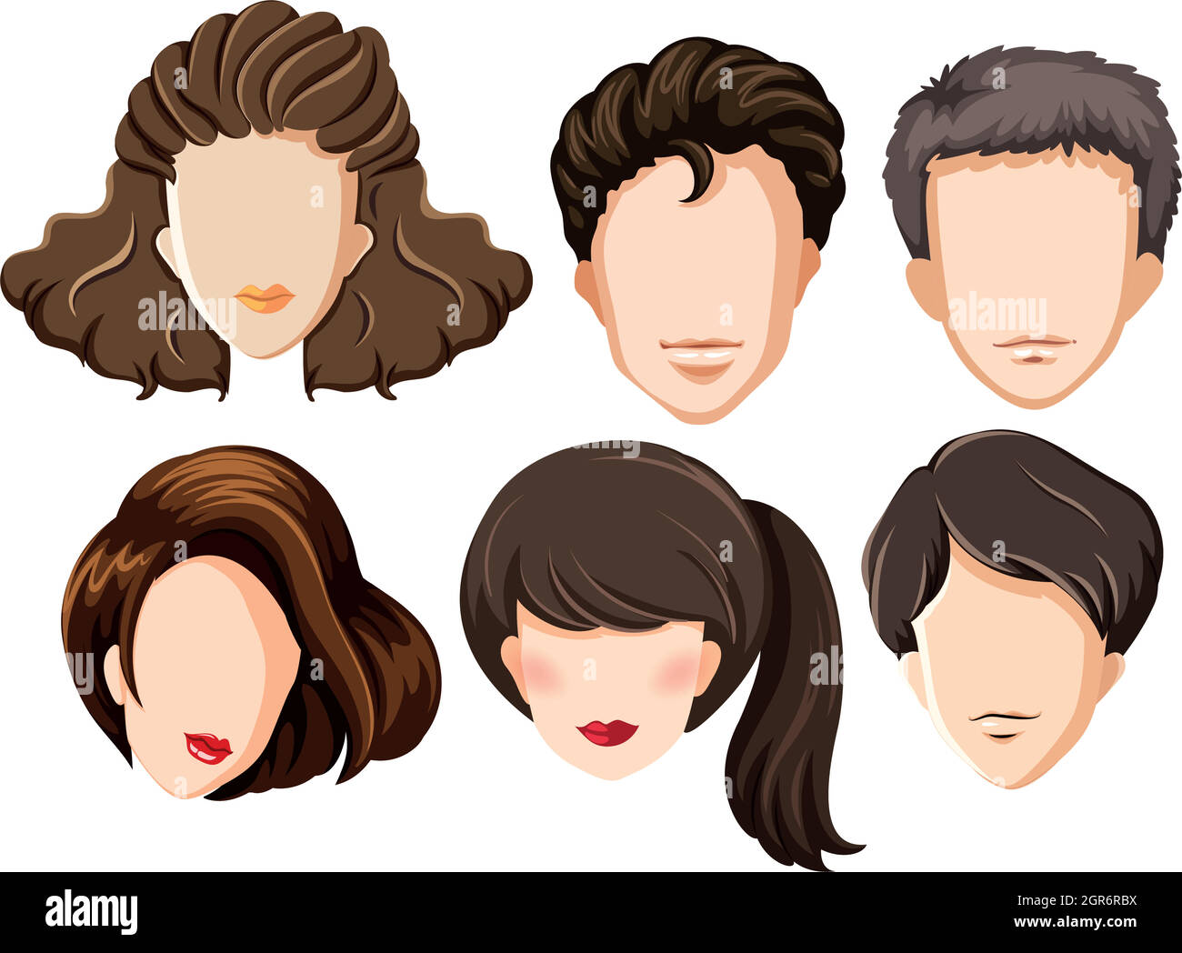 Male heads Cut Out Stock Images & Pictures - Alamy