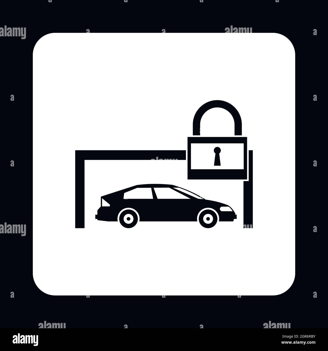 Accident protection concept car Stock Vector Images - Alamy