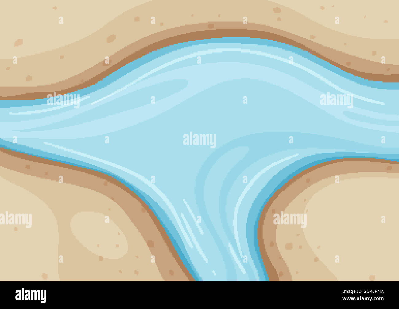 Aerial view river Stock Vector Images - Alamy