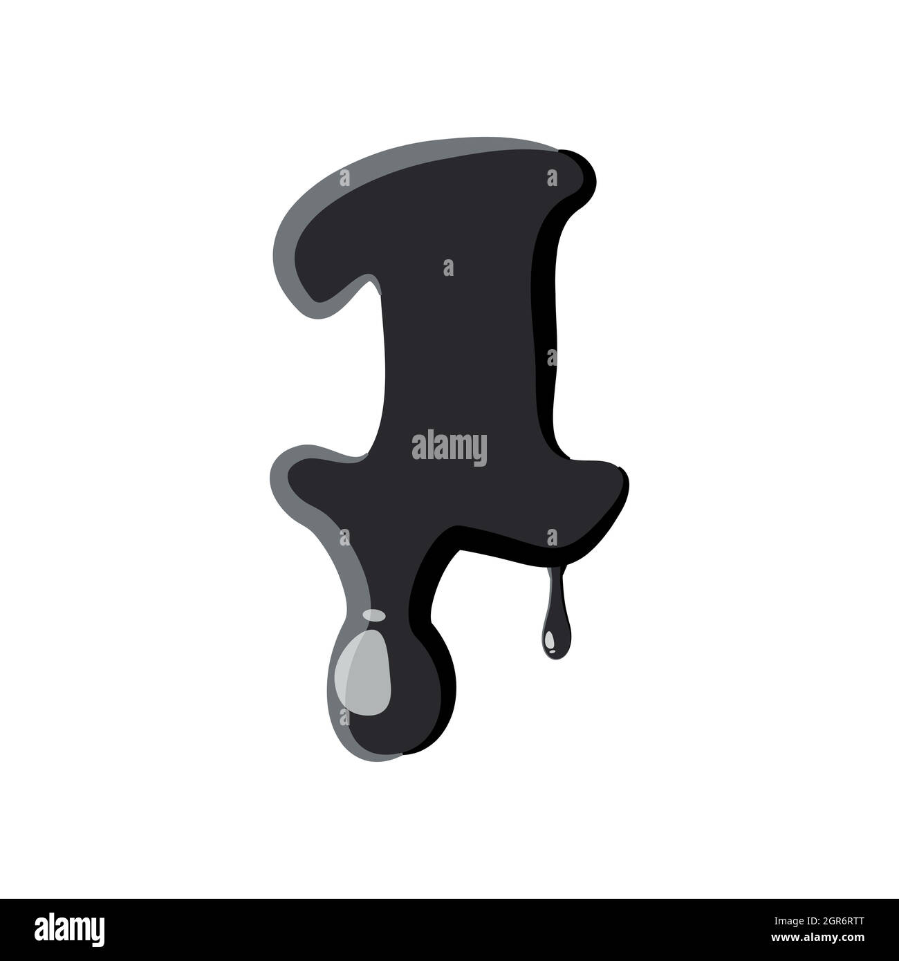 One number isolated on Stock Vector Images - Alamy