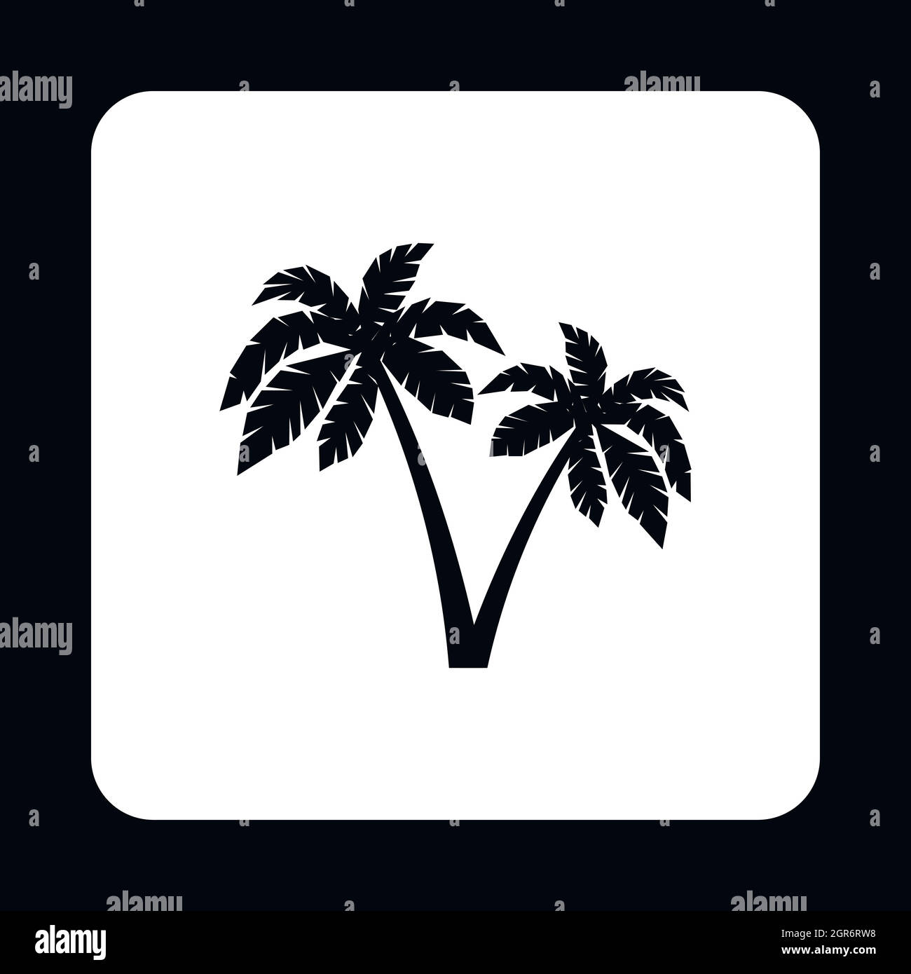 Palms icon, simple style Stock Vector Image & Art - Alamy