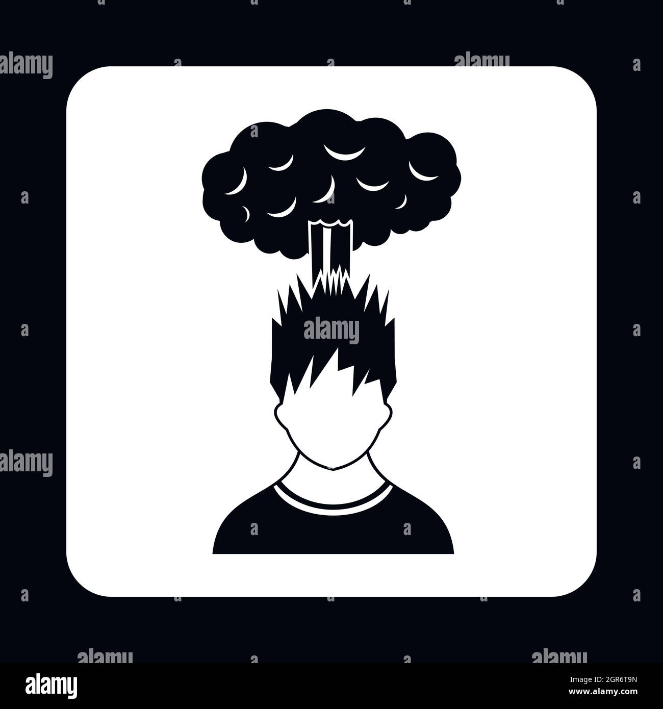 Person rain cloud over Stock Vector Images - Alamy