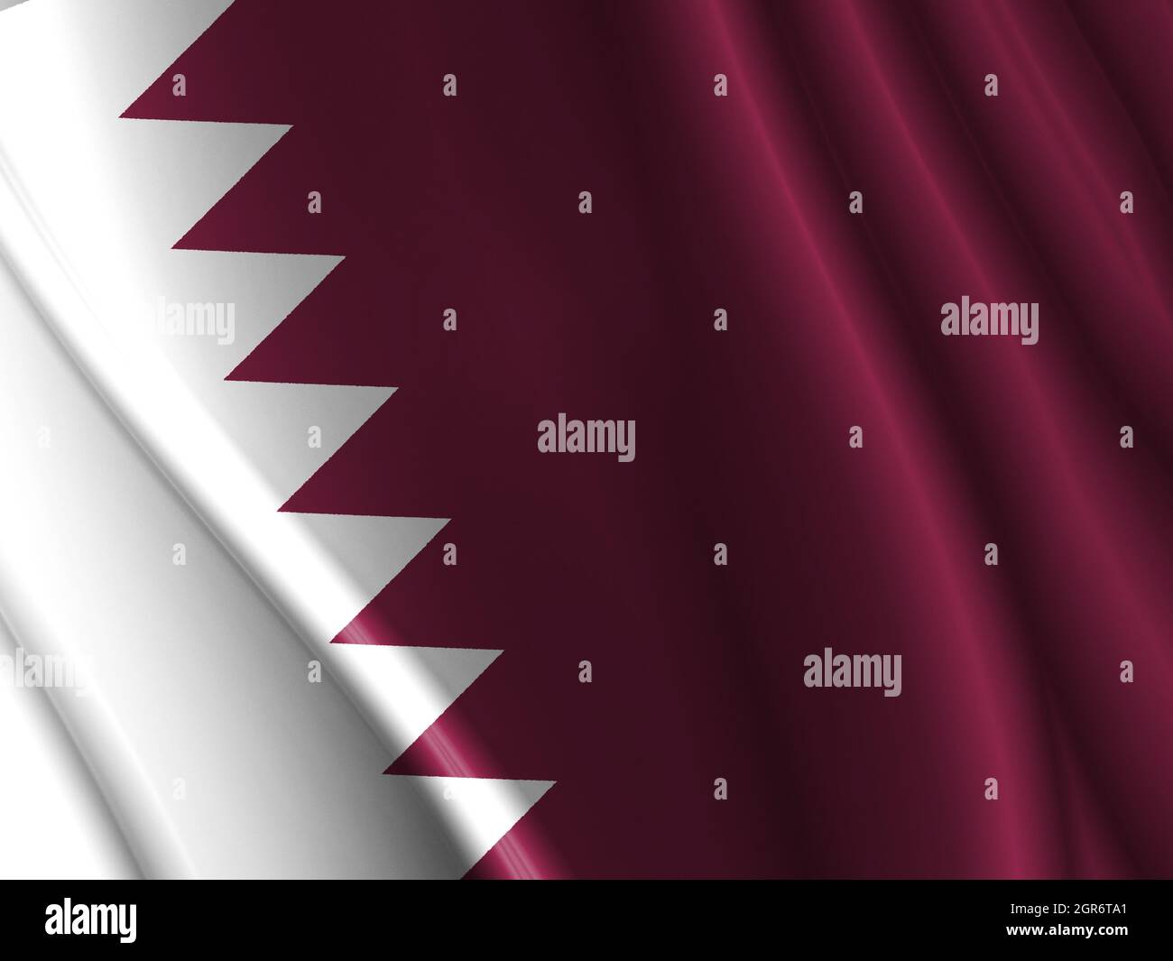 Qatar flag painting hi-res stock photography and images - Alamy