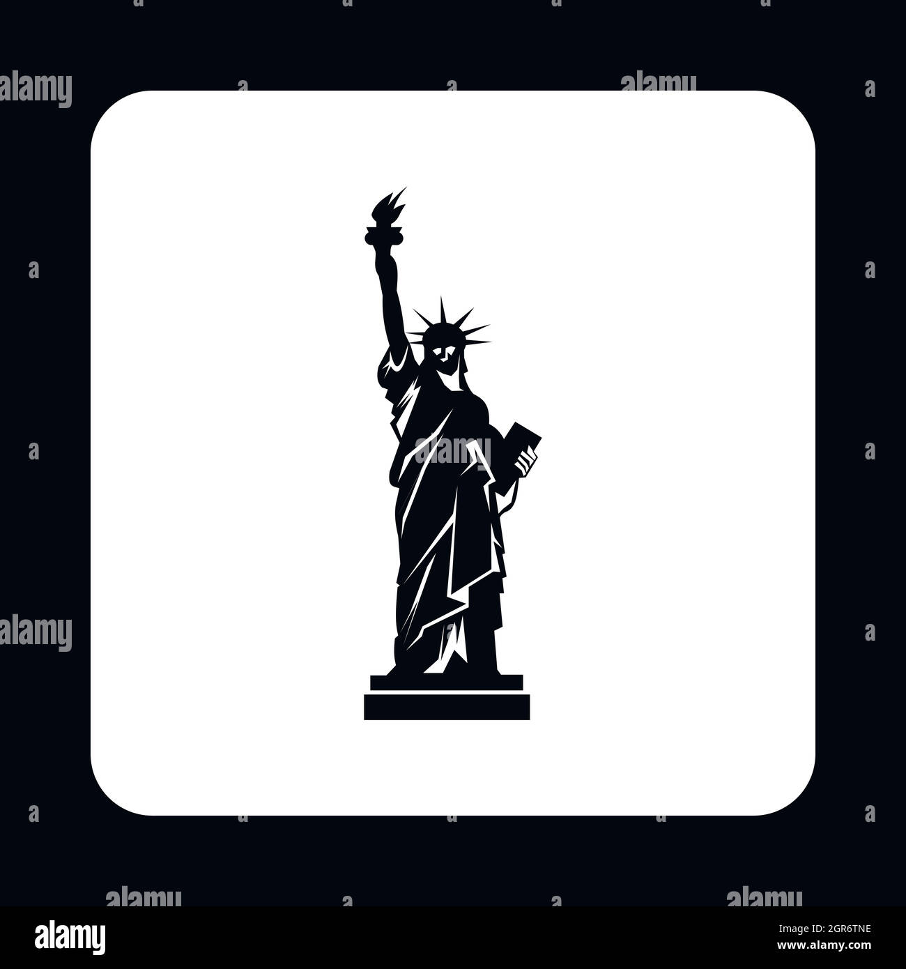Statue of liberty icon, simple style Stock Vector Image & Art - Alamy