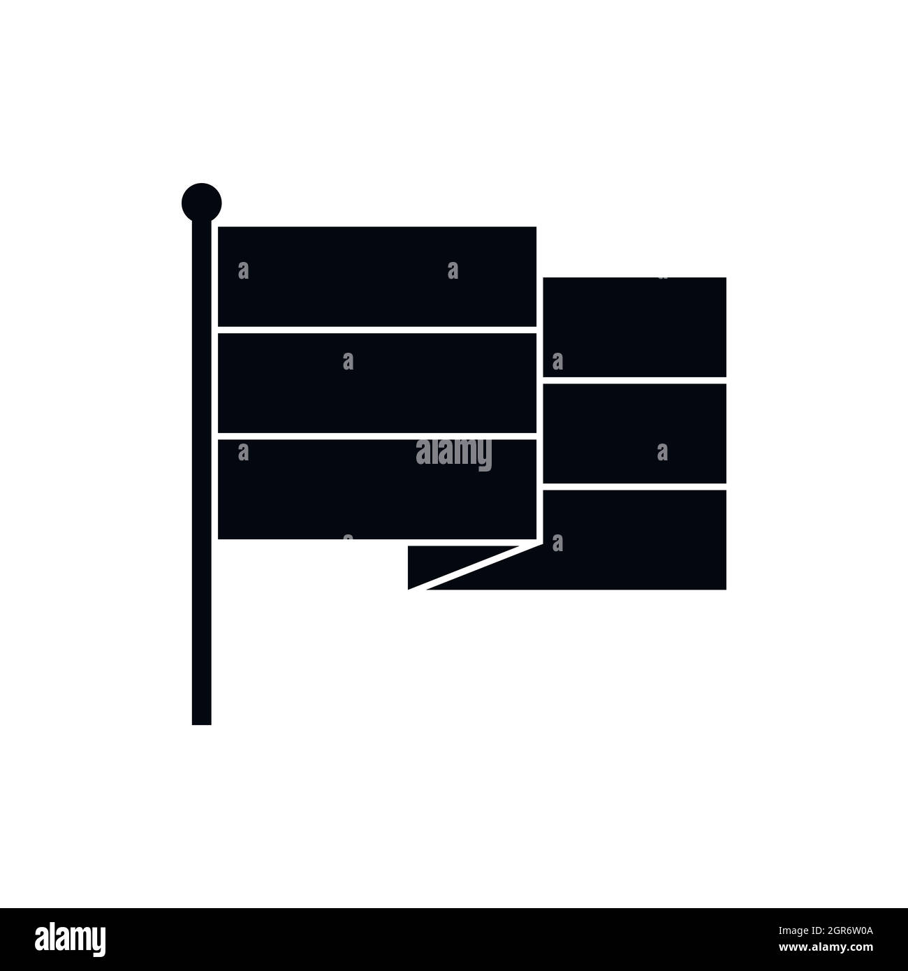 Pole black sign white Stock Vector Images - Alamy