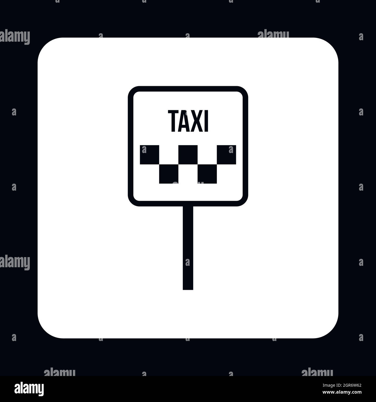 Sign taxi icon, simple style Stock Vector Image & Art - Alamy