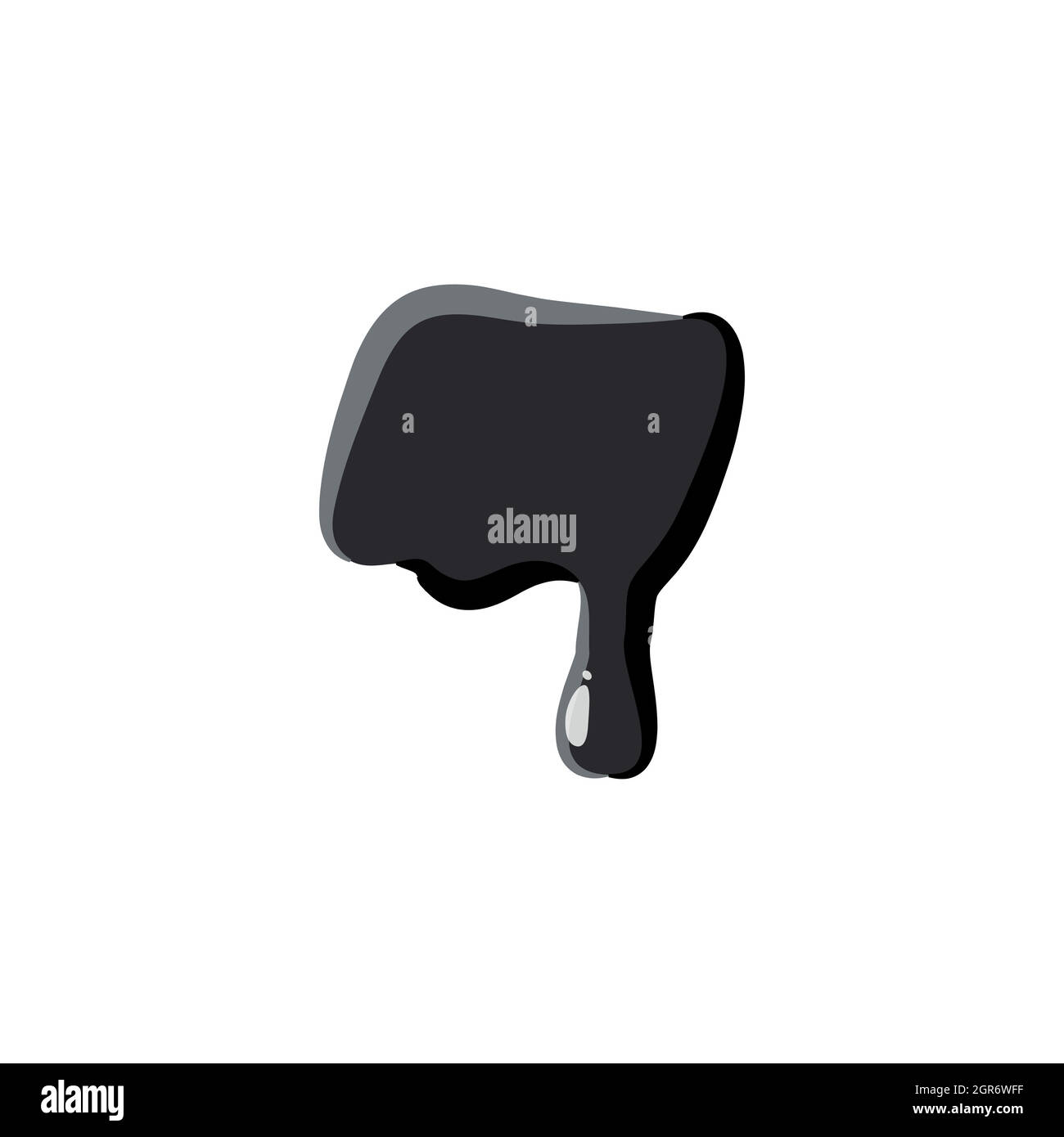 Dash punctuation mark isolated on white background Stock Vector Image ...