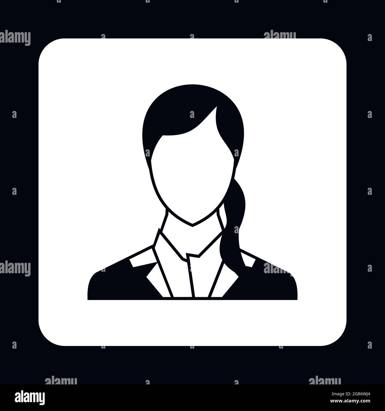 Woman faceless avatar hi-res stock photography and images - Alamy