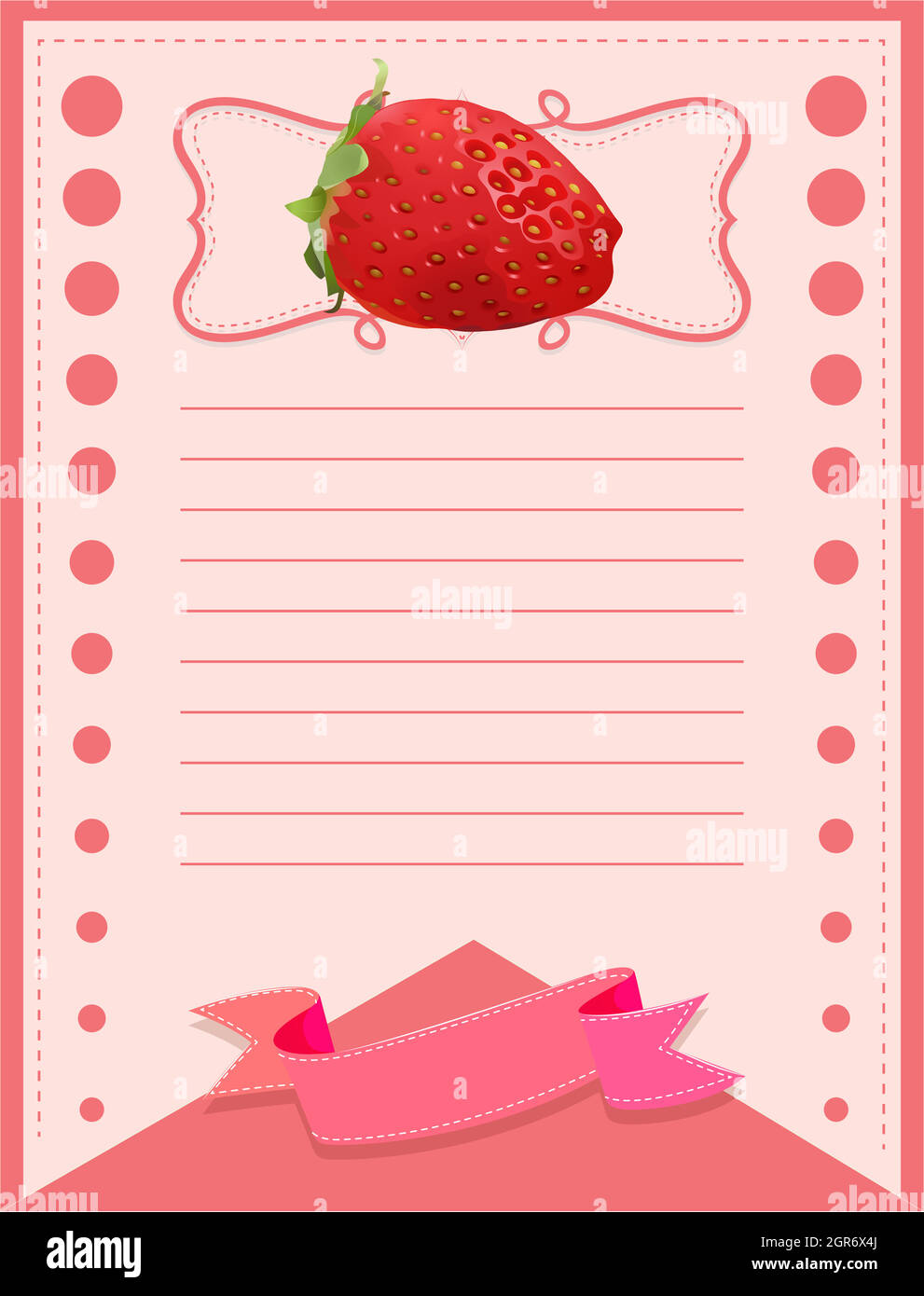 Paper design with strawberry Stock Vector Image & Art - Alamy