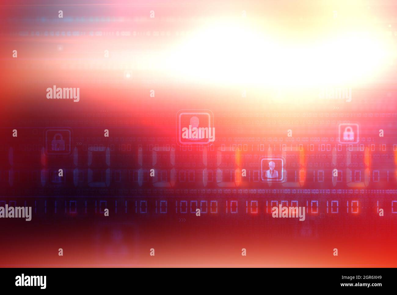 Secure social network background with a digital world connectivity ...