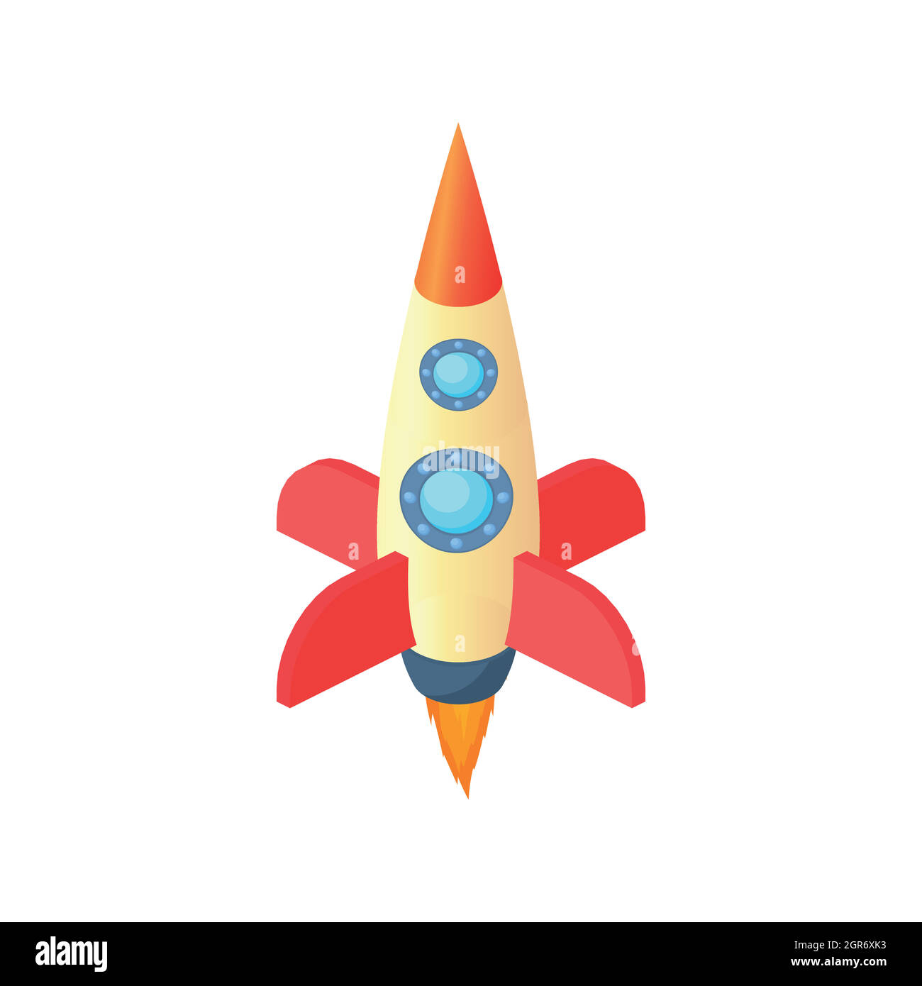 Cartoon space rocket hi-res stock photography and images - Alamy