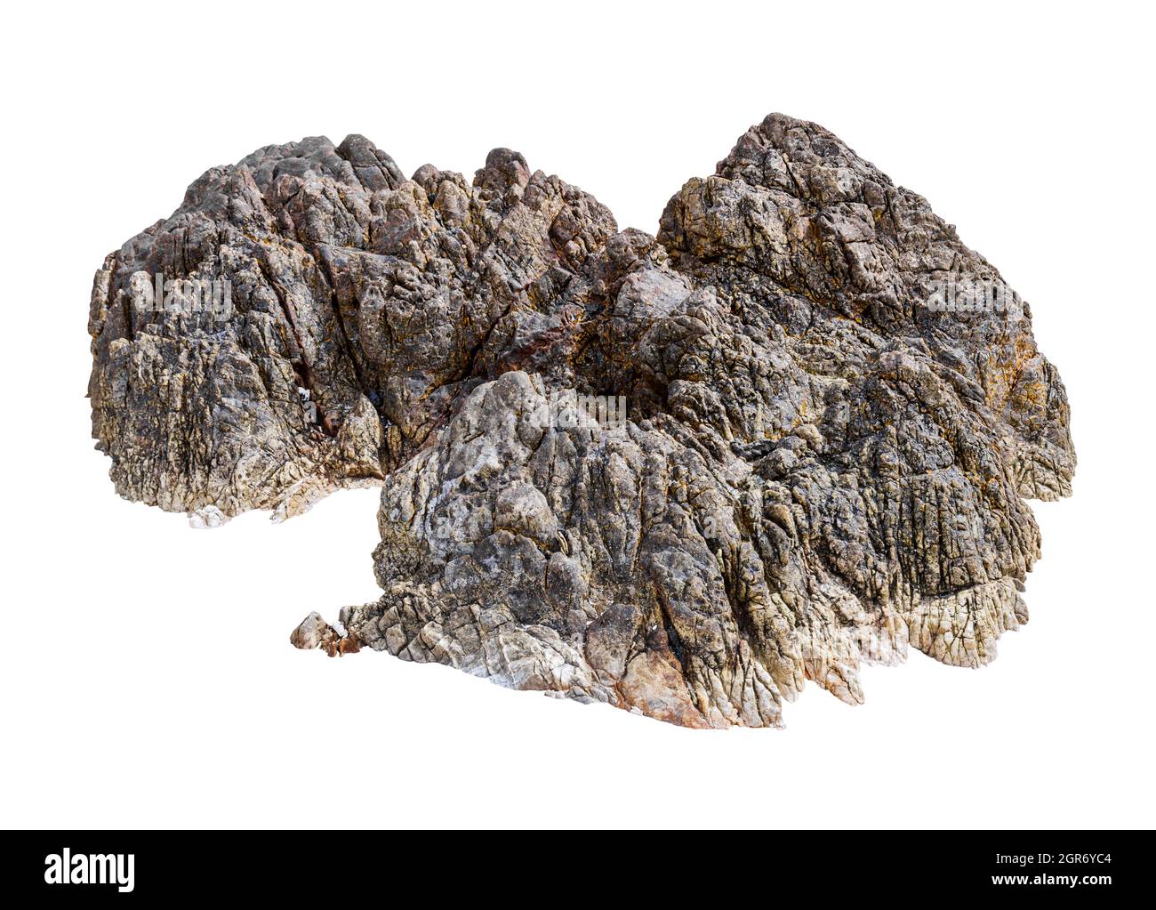 The big stone isolated on white background, Save clipping path Stock ...