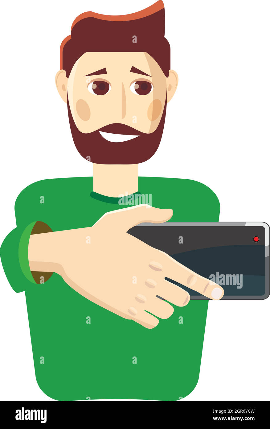 Mobile female taking photo Stock Vector Images - Alamy