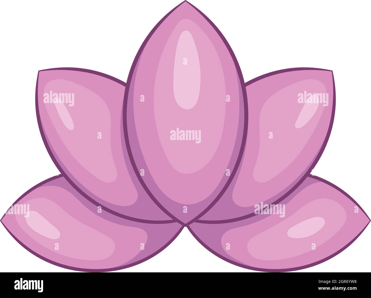 Lotus flower icon, cartoon style Stock Vector Image & Art - Alamy