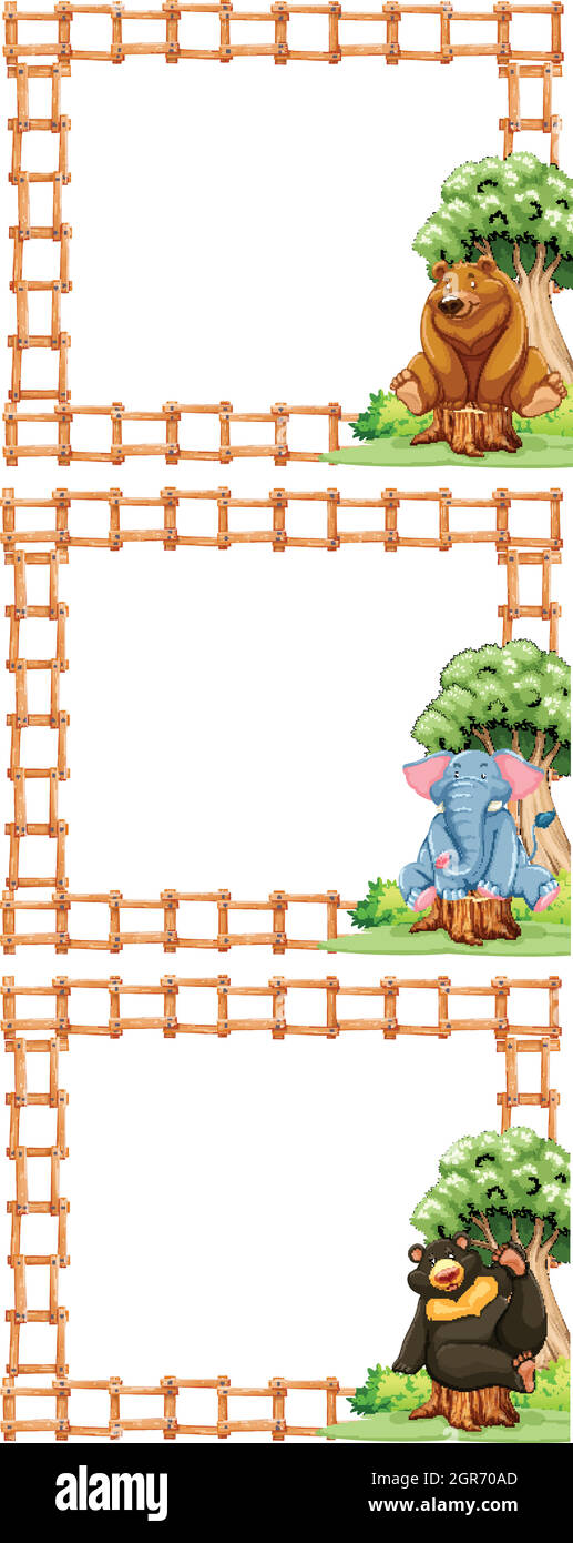 Cartoon character frames Stock Vector Images - Alamy