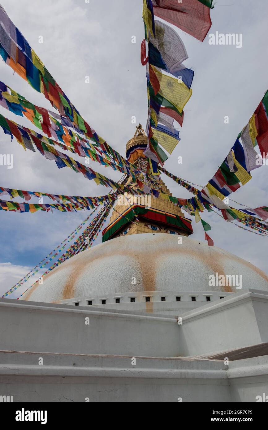 Boudhanath stupa is one of the largest stupa in the world, which is ...