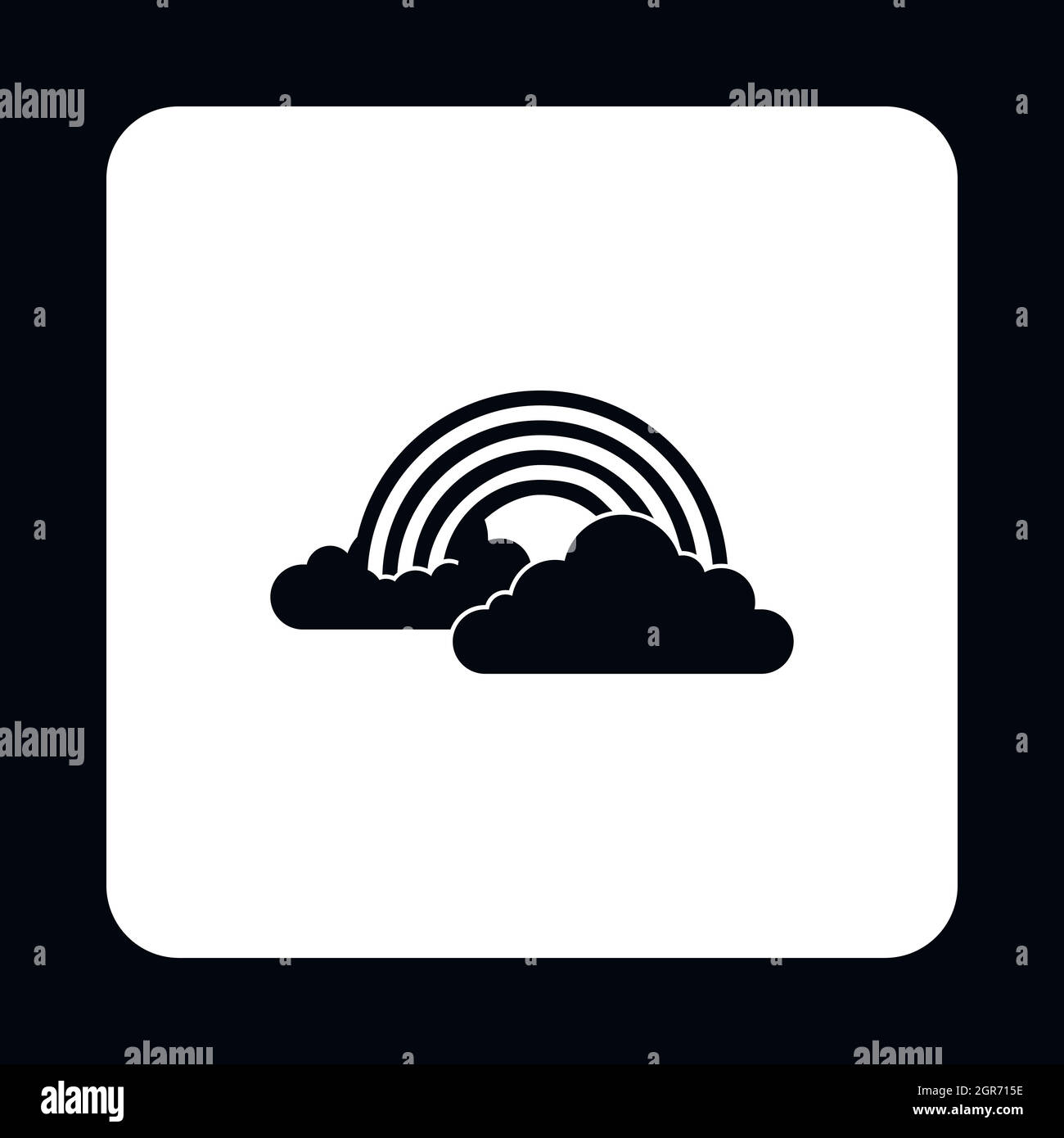 Rainbow icon hi-res stock photography and images - Alamy