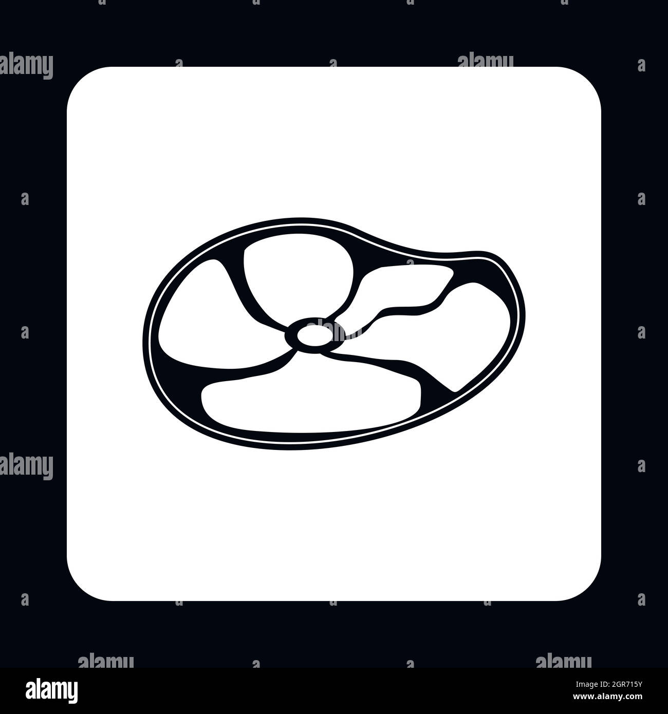 Piece of meat icon, simple style Stock Vector Image & Art - Alamy