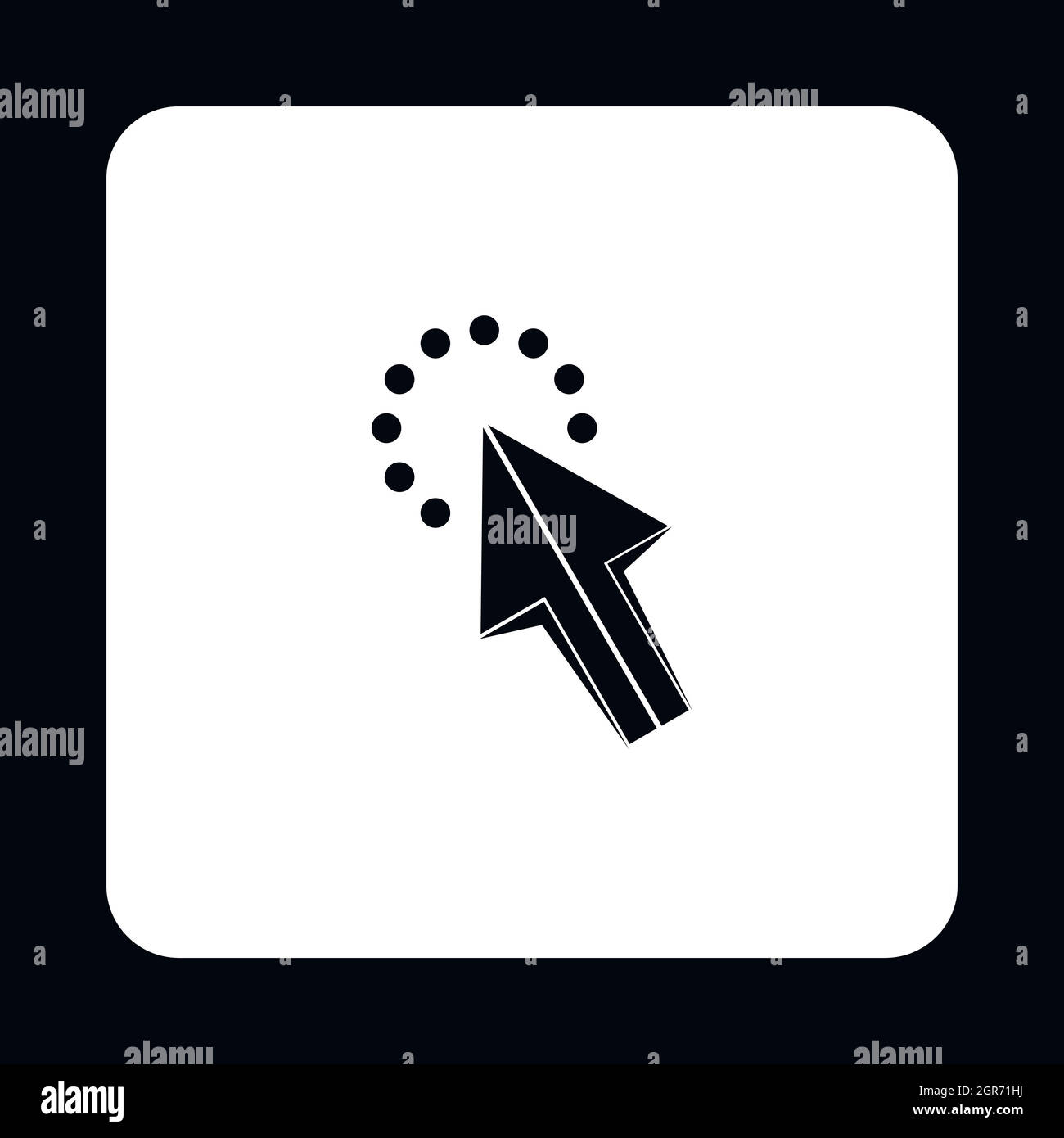 Cursor arrow waiting icon, simple style Stock Vector Image & Art - Alamy