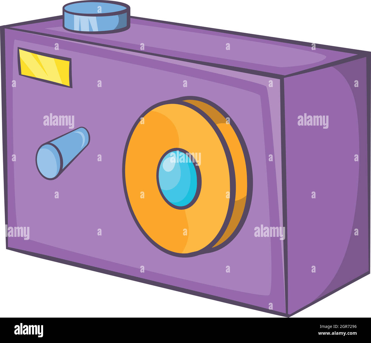 Camera icon in cartoon style Stock Vector Image & Art - Alamy