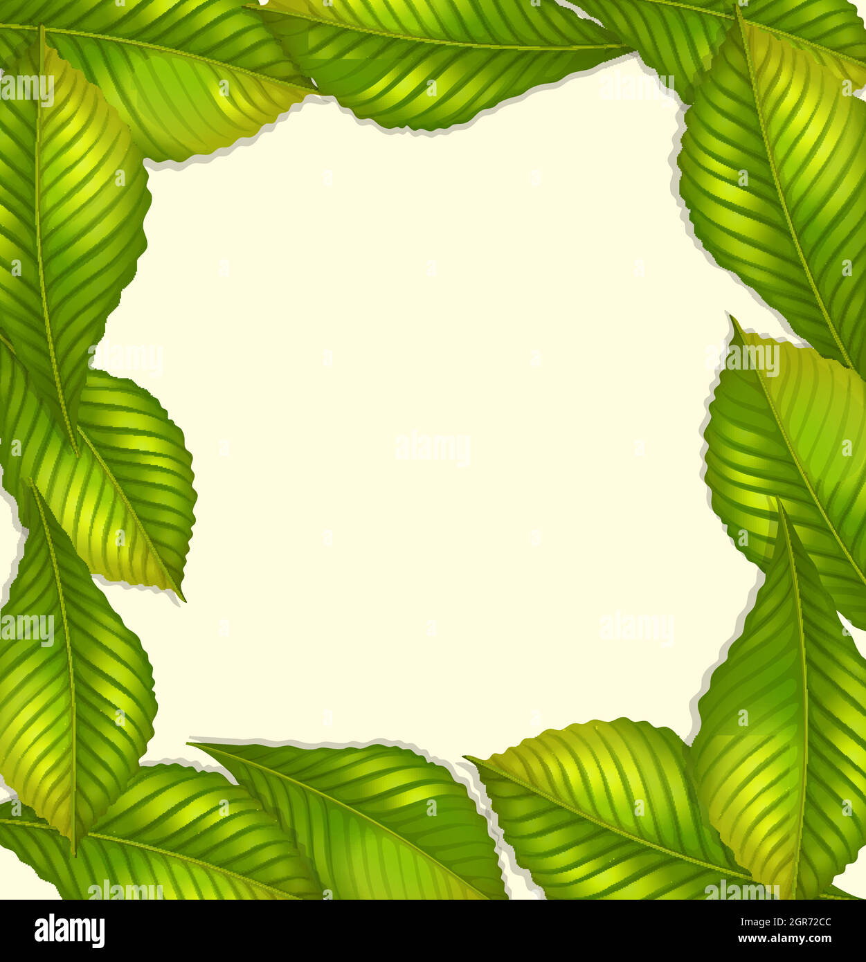 Leaves frame design hi-res stock photography and images - Alamy