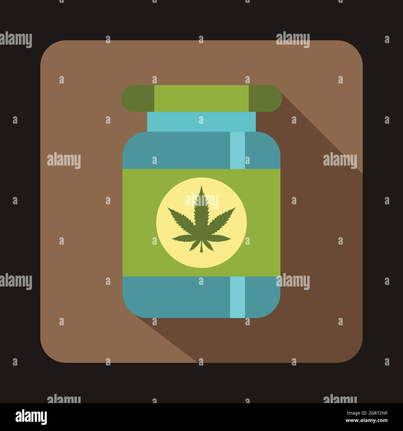 Medical marijuana bottle icon Stock Vector Images - Alamy